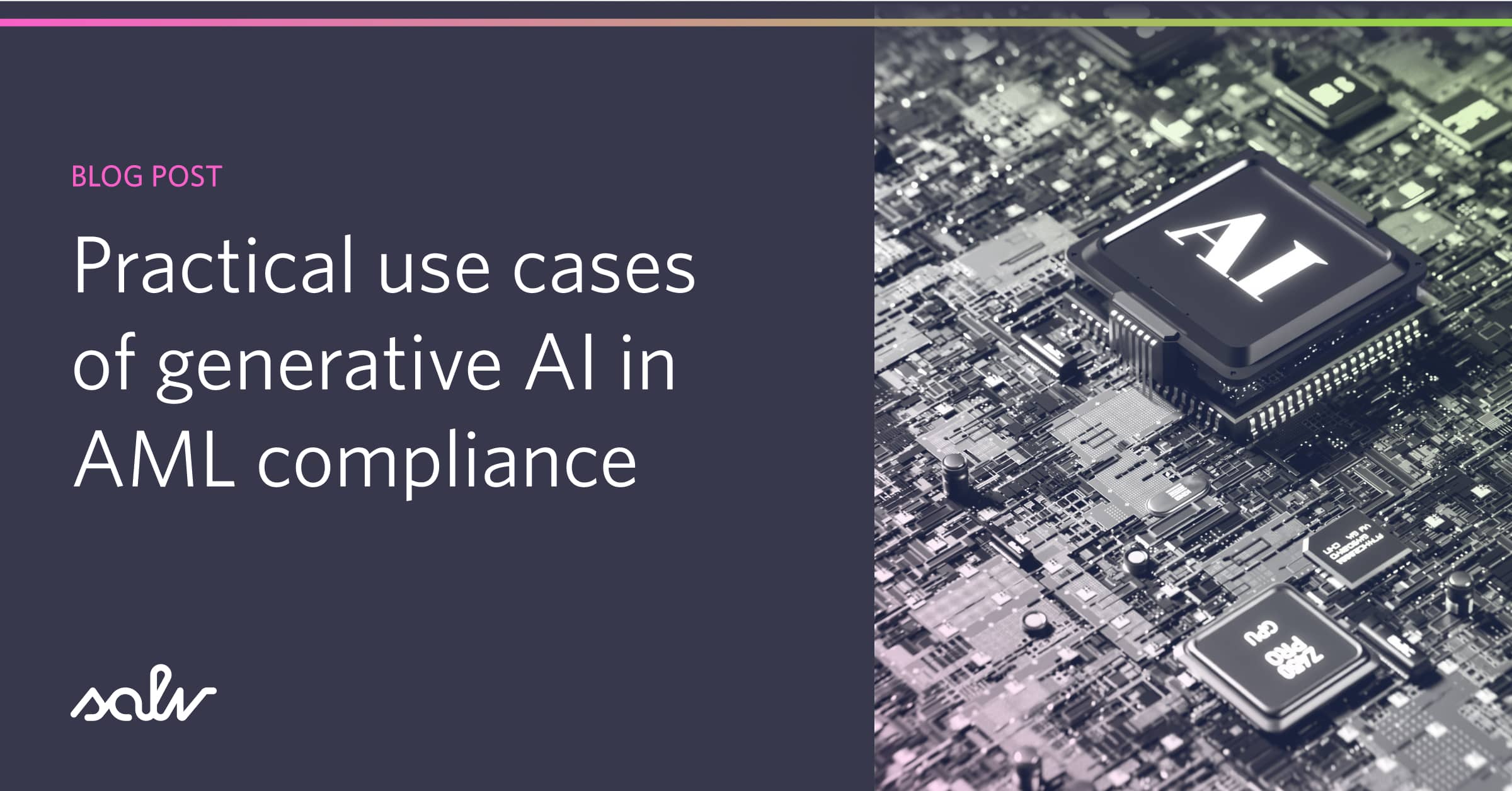 Practical use cases of generative AI in AML compliance